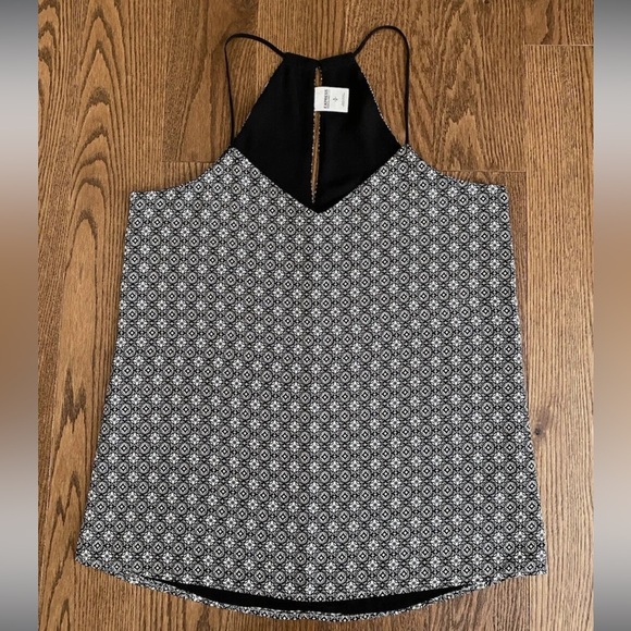 Express | Tops | Express Womens Barcelona Cami Black White Print Skinny ...